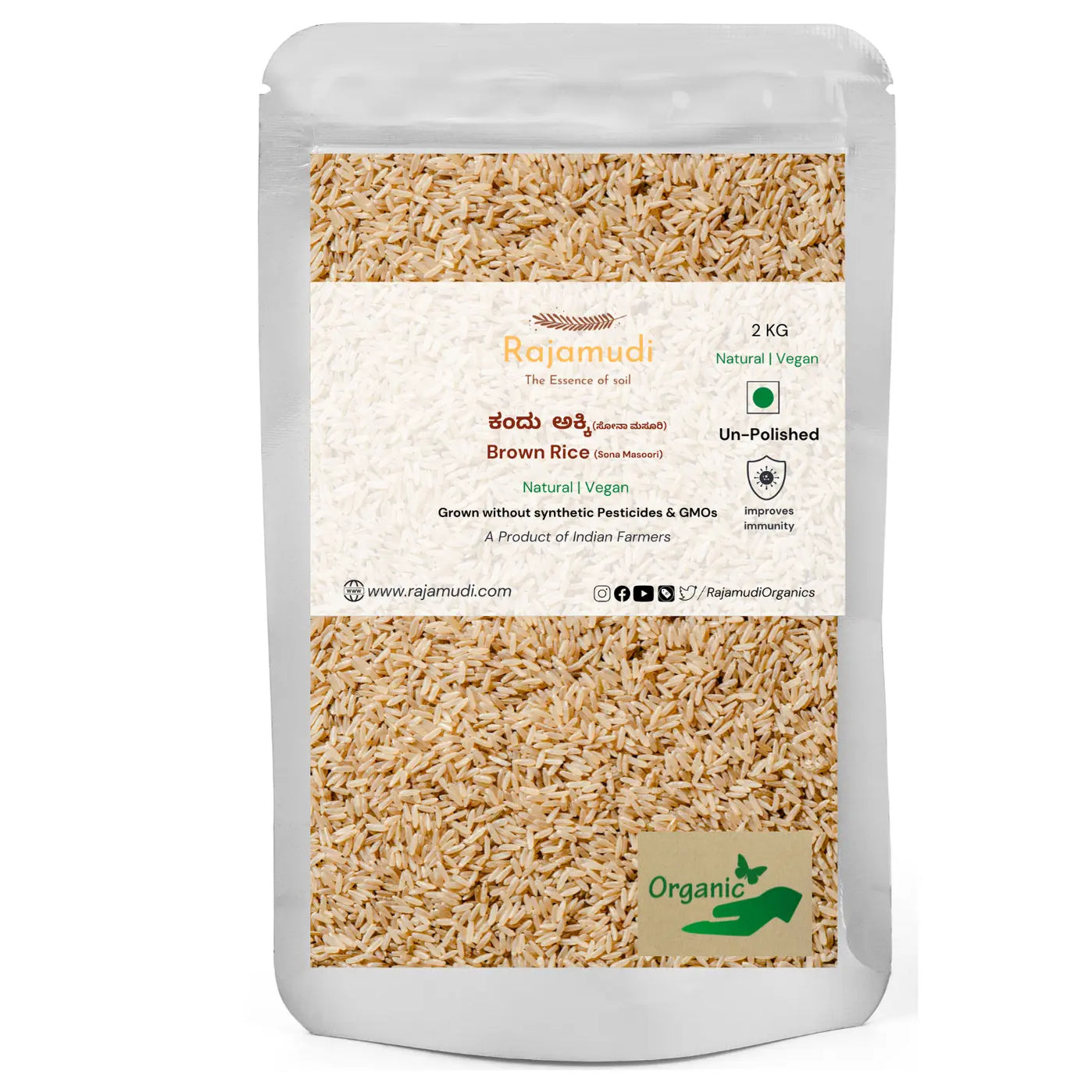 Rajamudi Rice- Rice, Millets, Cold Pressed Oils, Pulses, Spices, Herbs ...